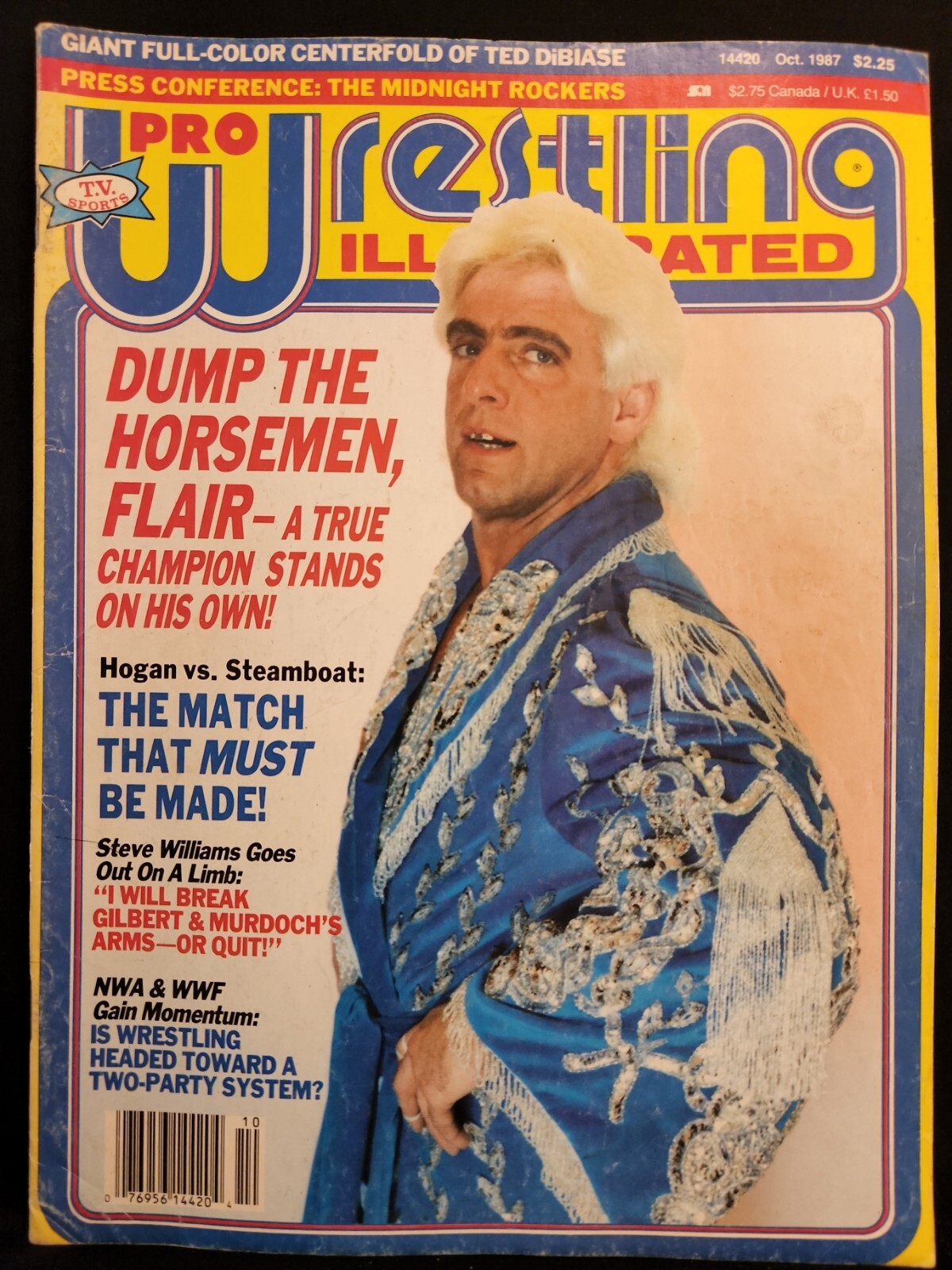 Pro Wrestling Illustrated PWI Magazine October 1987 Ric Flair | eBay