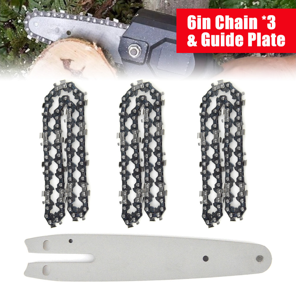 6 inch Chain Saw Chain 37DL Drive Links .043" Chainsaw Guide Blade 1/2 ...