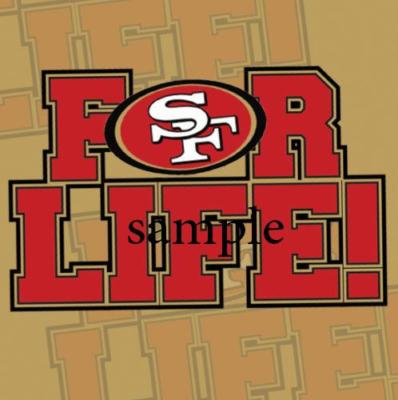 SAN FRANCISCO 49ERS FOR LIFE REFRIGERATOR MAGNET CHRISTMAS GAG GIFT FAN ...