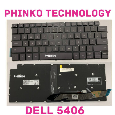 US Backlit keyboard for Dell Inspiron 7400 7306 7405 7506 P130G 2-in-1 ...