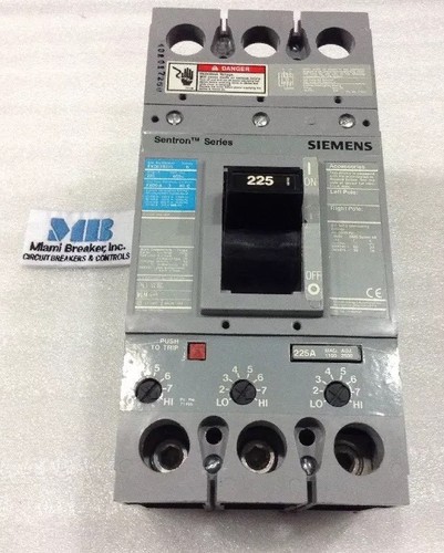 FXD63B225 SIEMENS 3 POLE 225A 600VAC MOLDED CASE (2 YEAR WARRANTY) | eBay