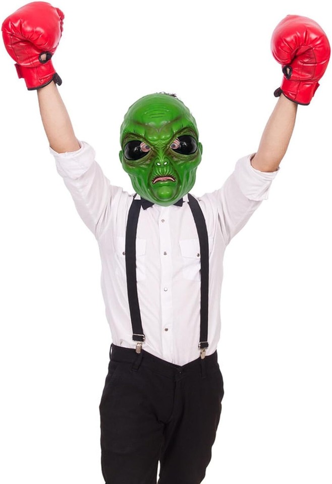 Alien Face Masks Costume Alien Mask Horror Alien Head Mask,Latex UFO ...