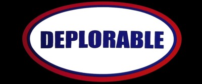 Deplorable Black & White With Red Oval Vinyl Decal Bumper Sticker | eBay