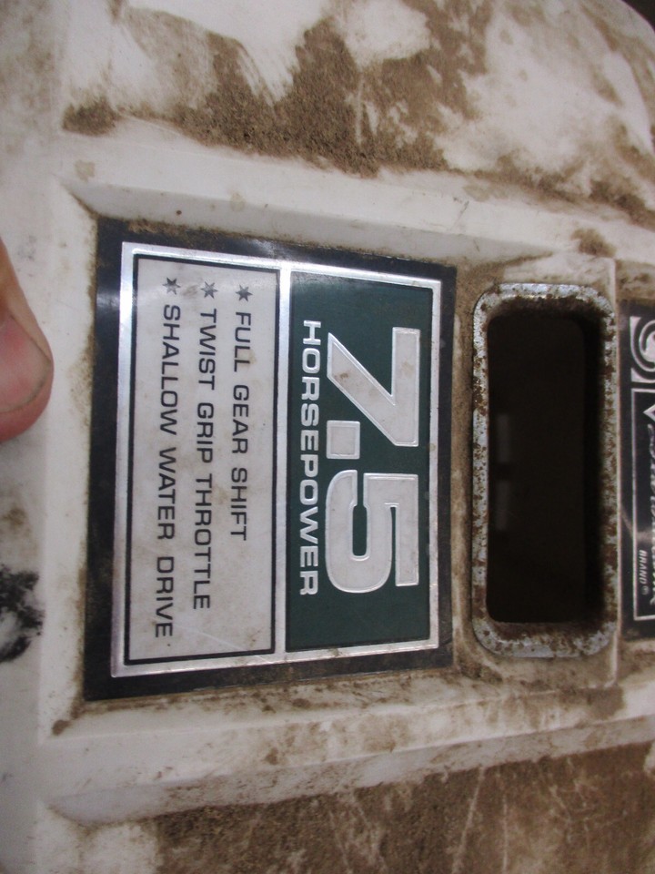 Ted Williams Sears 7.5 hp BOAT OUTBOARD MOTOR BEEN IN STORAGE Good ...
