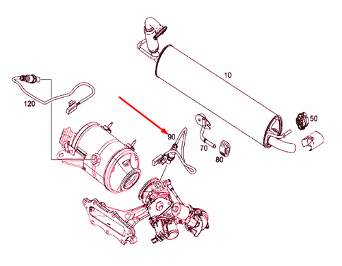 Smart FORFOUR 453 Lambdasondensensor A4535420500 neues echtes online ...