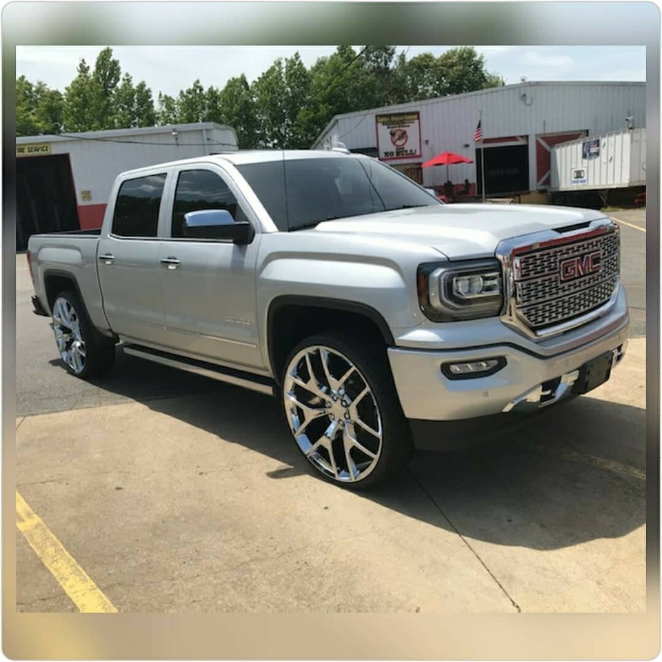 24" Inch Chrome Replica 288 G04 Sierra Honeycomb Snowflake Wheels Rims ...