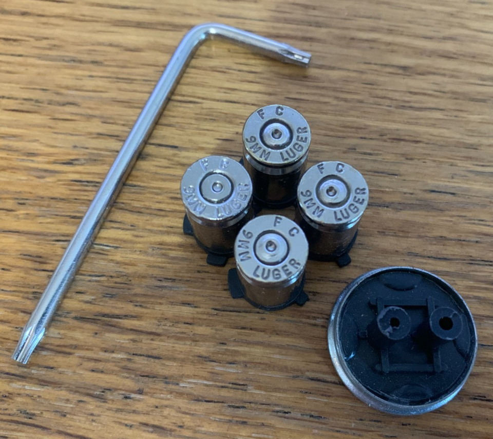Controller Bullet Buttons for Xbox One Series X S Using Real 9MM ...