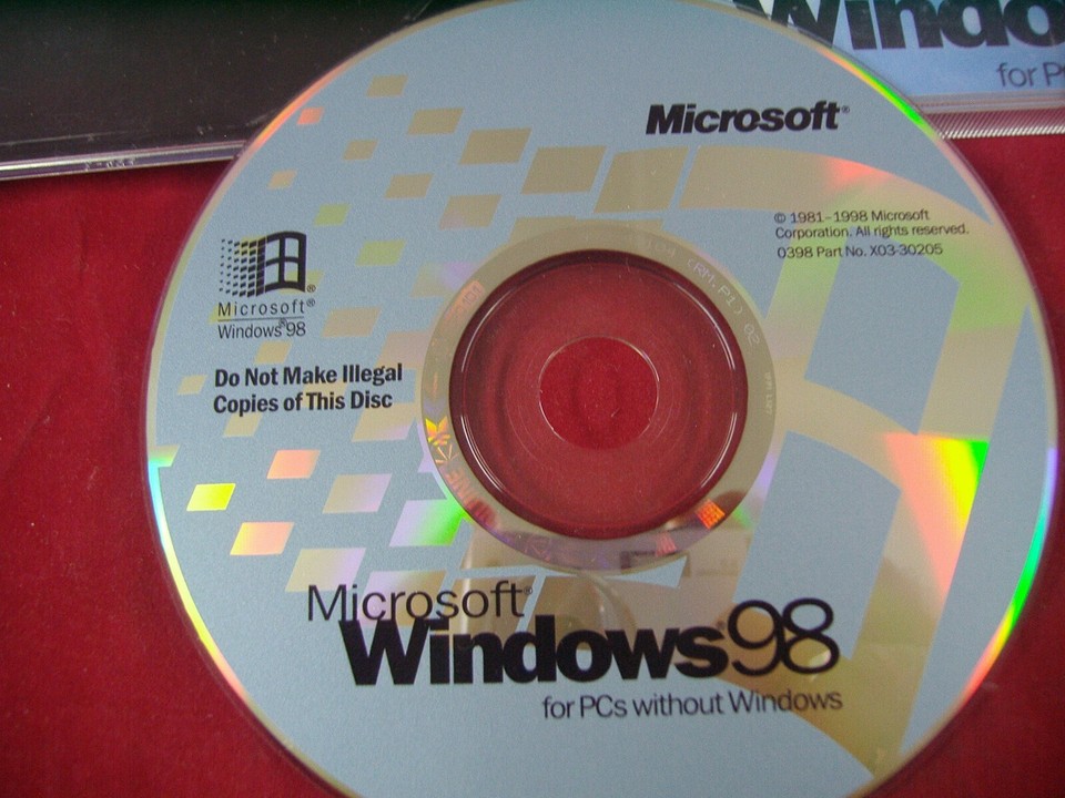 MICROSOFT WINDOWS 98 FULL RETAIL ENGLISH VERSION MS WIN 98 =NEW= | eBay