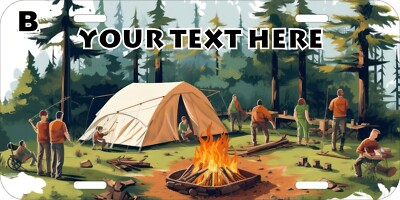 CUSTOM LETTERING CAMPING ADVENTURE OUTDOOR PERSONALIZATION METAL ...
