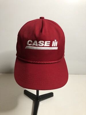 Vintage Case III Snapback Trucker Hat Red Embroidered | eBay
