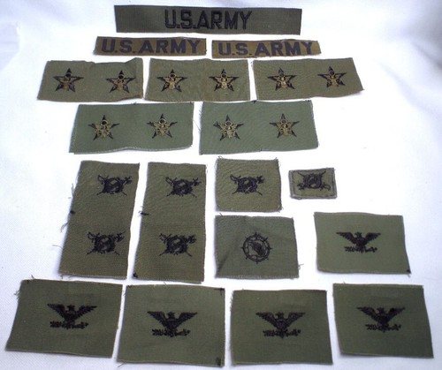 LOT EMBROIDER PATCH ARMY OFFICER GENERAL STAFF JAG JUDGE ADVOCATE RANK INSIGNIA | eBay