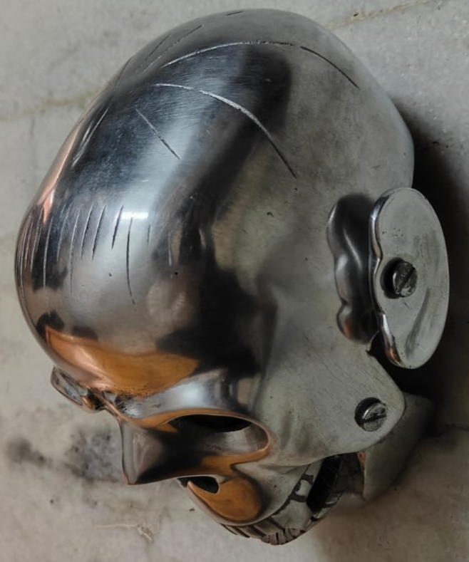 SKULL HEAD LIGHT ALUMINIUM ALLOY HARLEY CUSTOM BOBBER CHOPPER BSA | eBay
