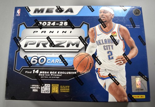 2024-25 Panini Prizm NBA Basketball Factory Sealed Mega Box 6 Packs 10 ...