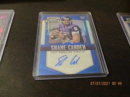 shane carden rookie auto 2015 collegeate draft picks numbered/75 blue ...