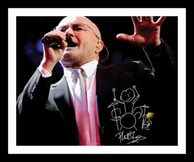 Phil Collins Autograph Signed & Framed Photo 6 | eBay