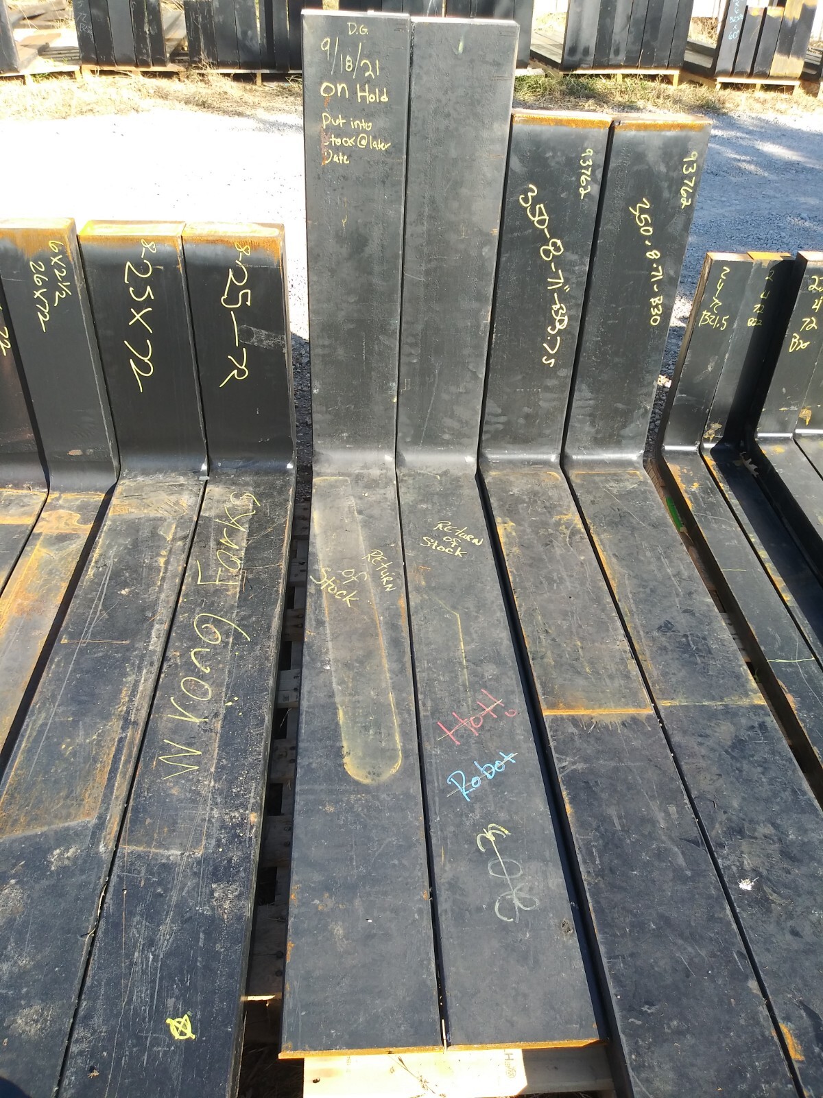 Forklift Fork Blank 54-8-3 BH40" 54" long 3" thick 8" wide class 2 3 4 ...