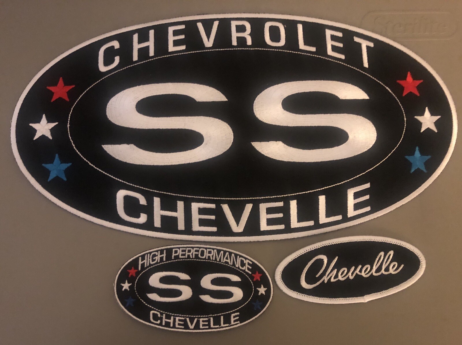 LARGE CHEVY SS CHEVELLE SEW/IRON ON PATCH BADGE EMBROIDERED 6-1/4X12 ...