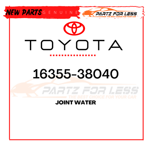 16355-38040 TOYOTA GENUINE JOINT WATER 1635538040 OEM | eBay