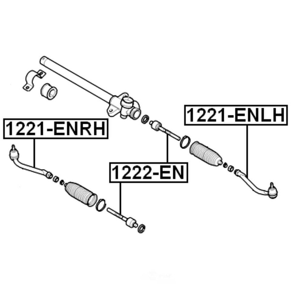 Steering Tie Rod End-EX, 4 Speed Trans Febest 1221-ENLH | eBay