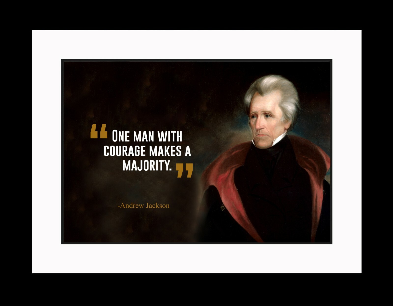 Andrew Jackson One Man Poster Print Picture or Framed Wall Art | eBay