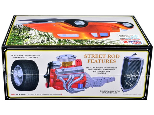 AMT AMT1384 Skill 2 Model Kit 1934 Ford Street Rod 5-Window Coupe 1/25 ...