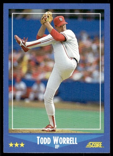 1988 Score Baseball Card Todd Worrell St. Louis Cardinals #202 | eBay