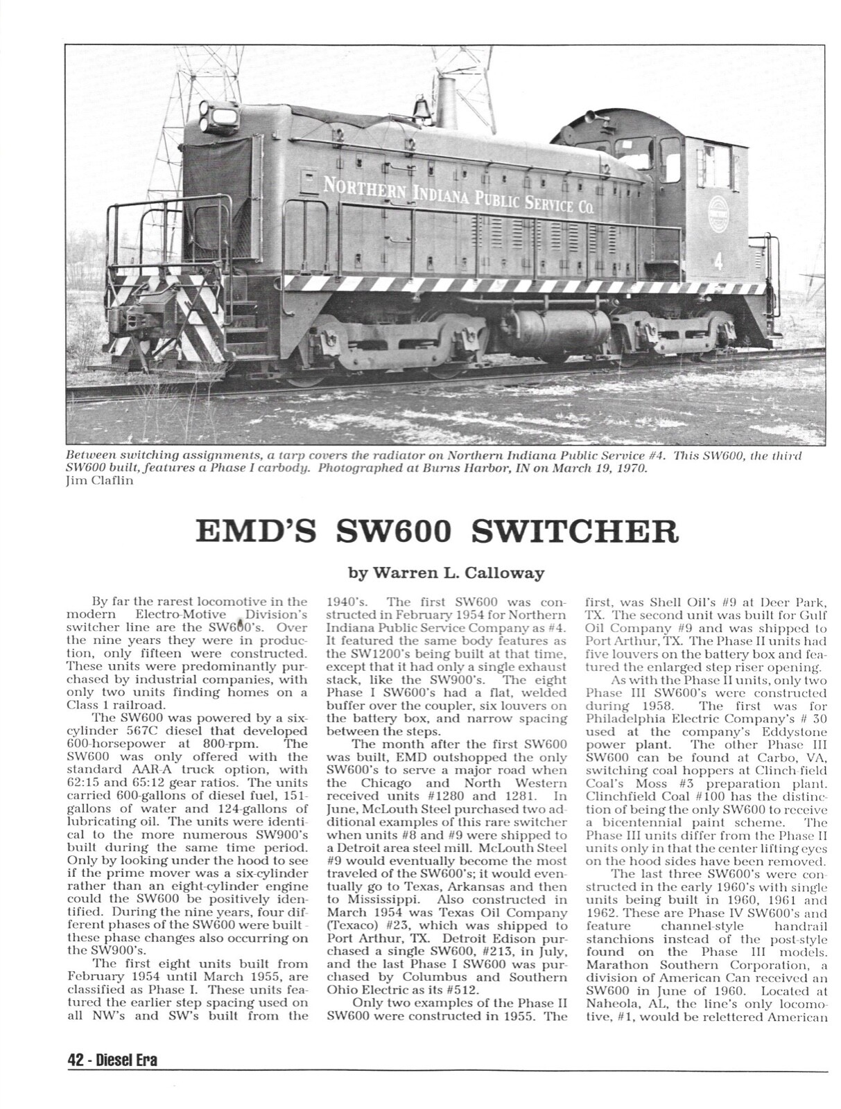 Diesel Era V2 N2 BAR EMD GP38 BN Foel Tender KCS EMD SW600 Switcher NS ...