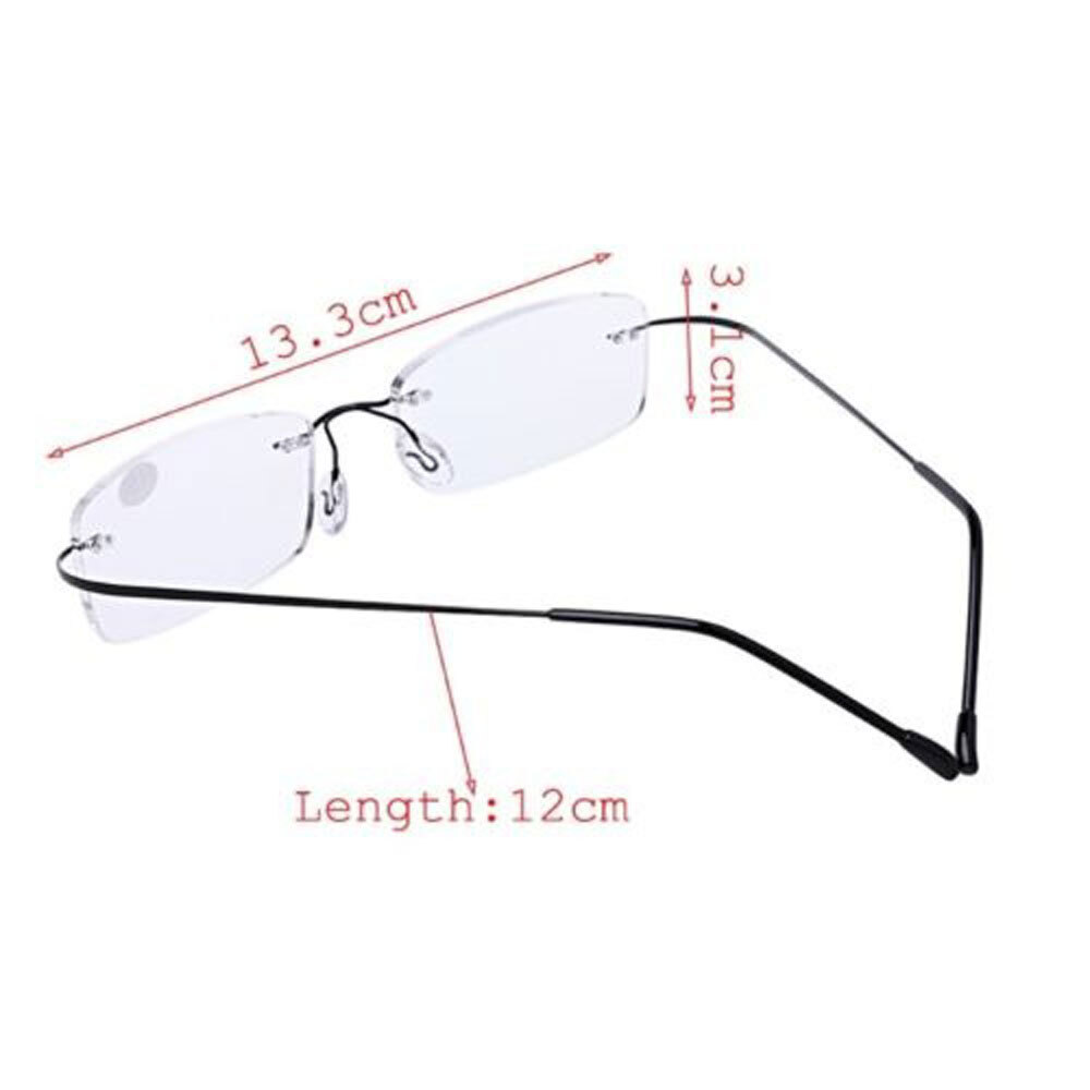 Spectacles Ultralight Unisex Eyeglass Rimless Reading Glasses Memory ...