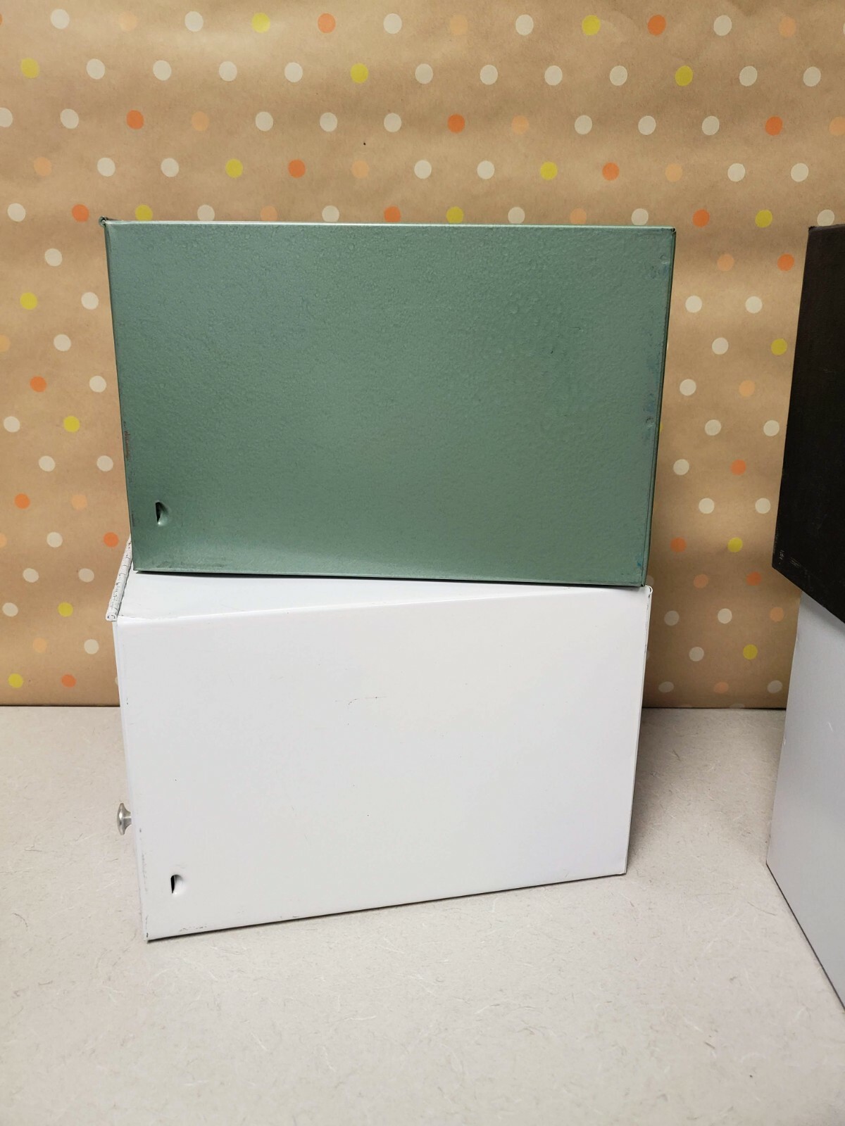 Single Vintage Metal Pharmacy File Record Box - Decor, Storage ...