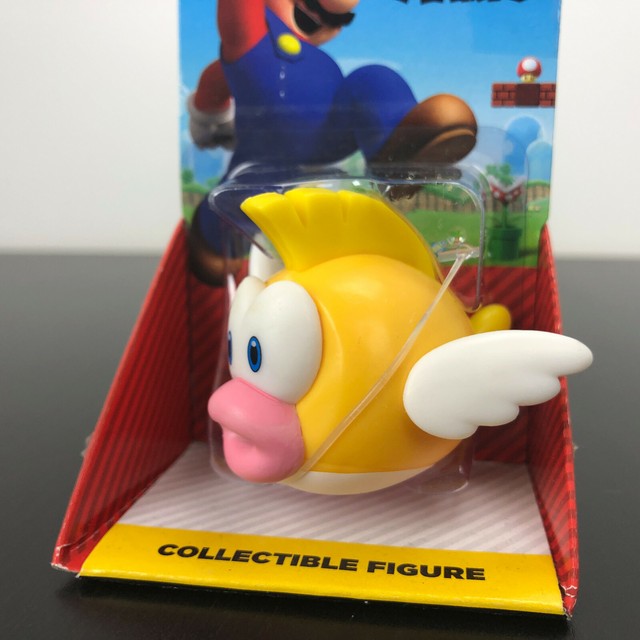Super Mario EEP Cheep Figure Toy Yellow Jakks Pacific World of Nintendo ...