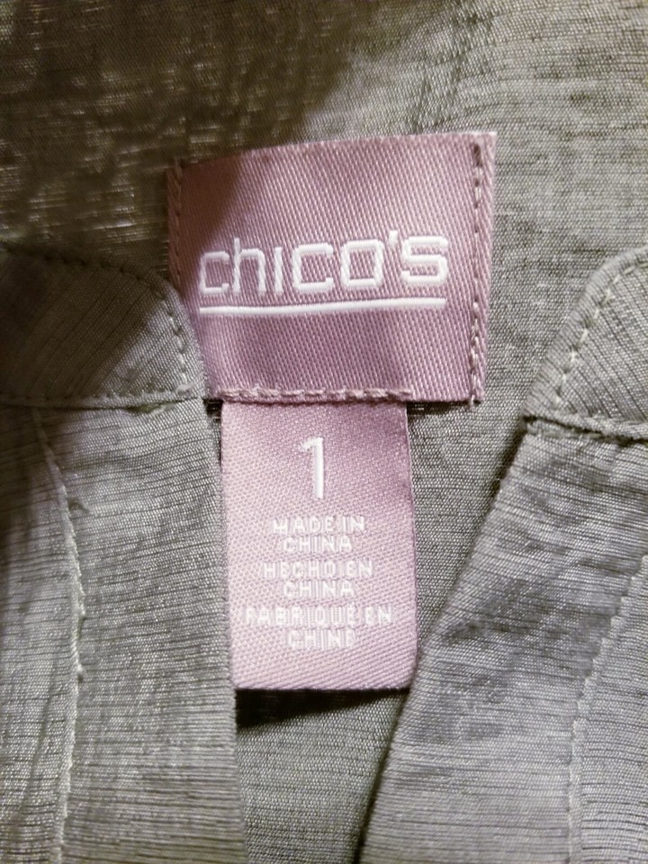 Women's Top Shirt Blouse by Chico's Size 1 | eBay