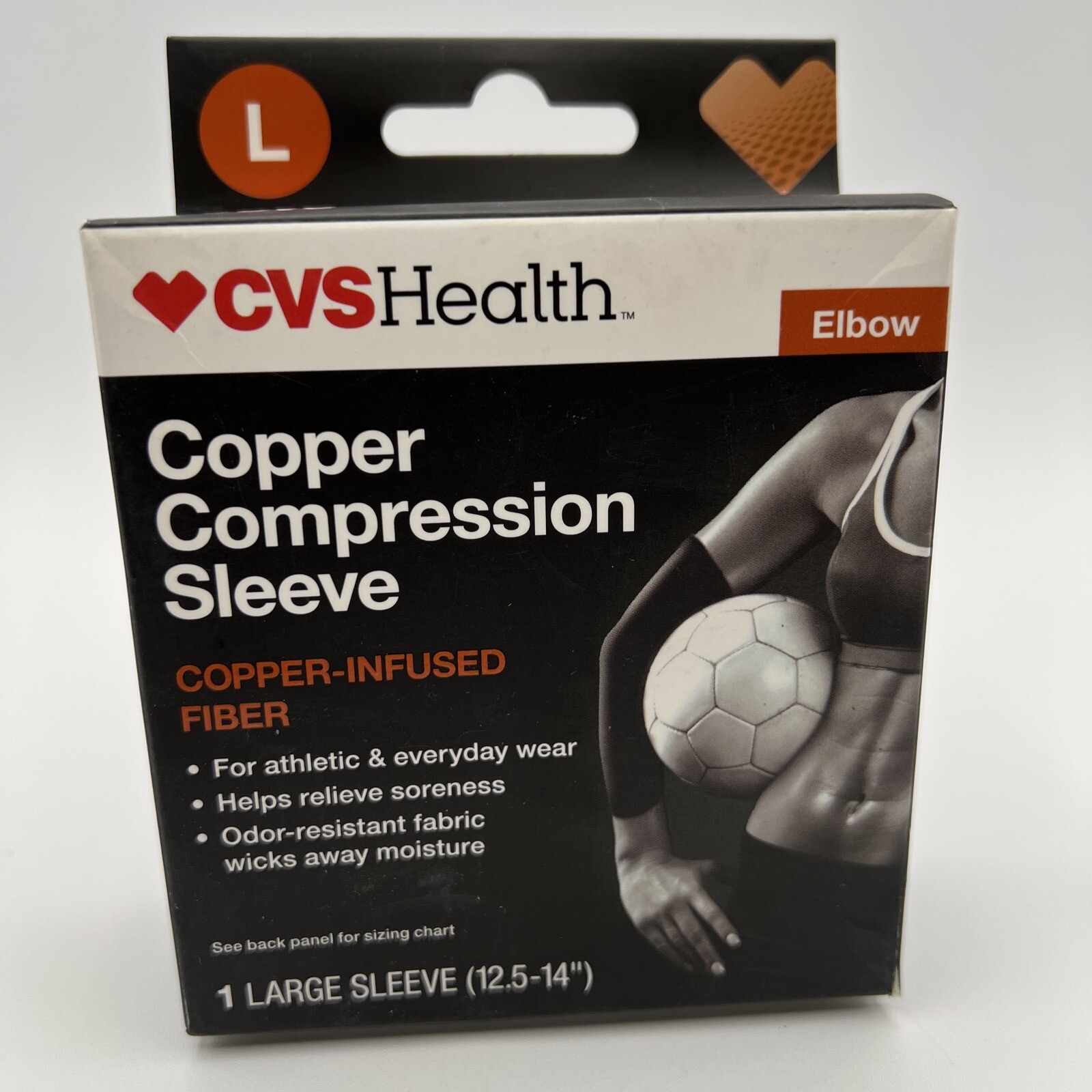 CVS Health Copper Compression Elbow Sleeve With Infused Fiber for sale ...