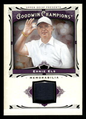 2013 Upper Deck Goodwin Champions Ernie Els Memorabilia MEM #M-EE Card ...