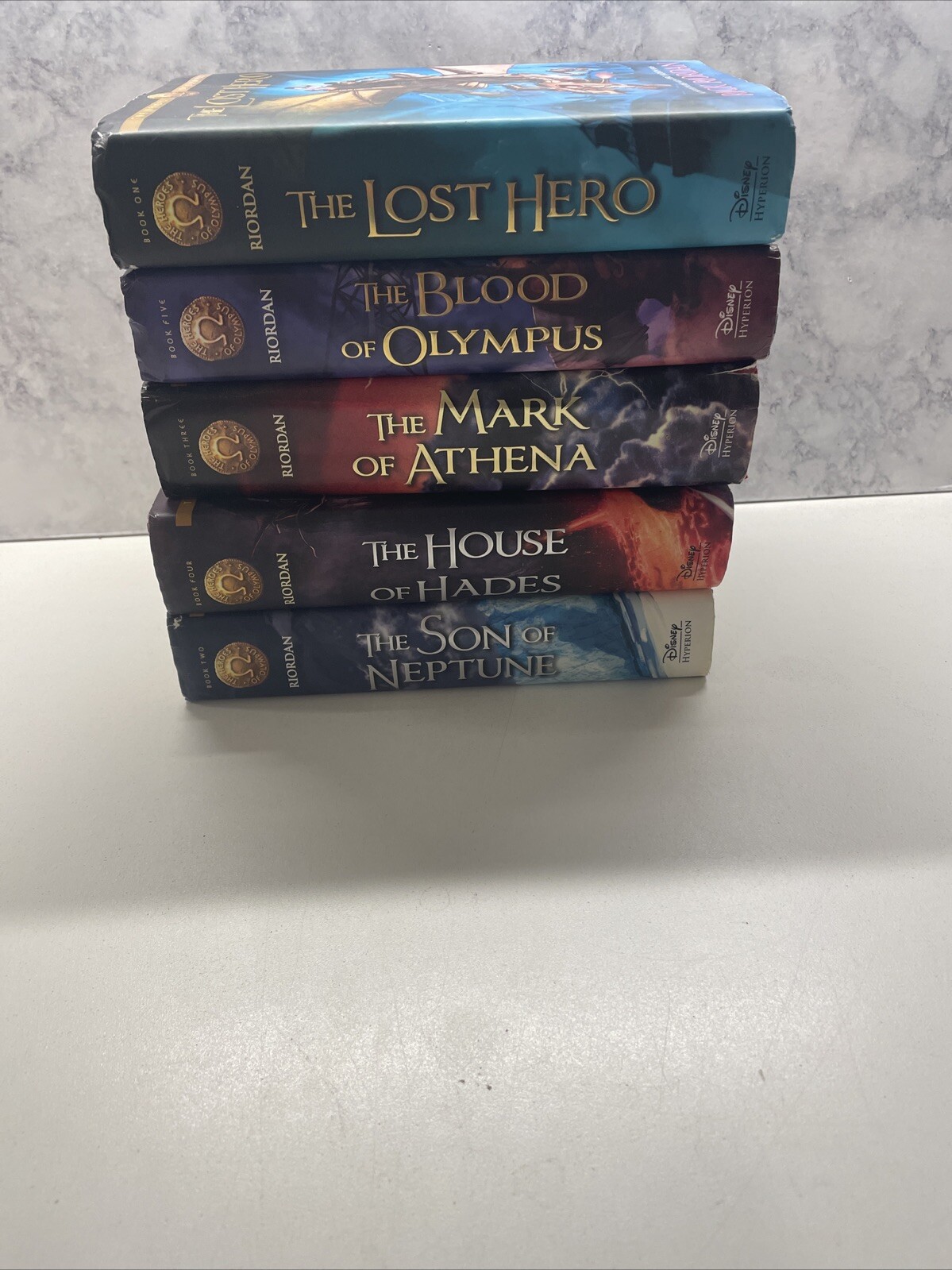 The Heroes of Olympus Rick Riordan Complete Book Set 1-5 Hardcover | eBay
