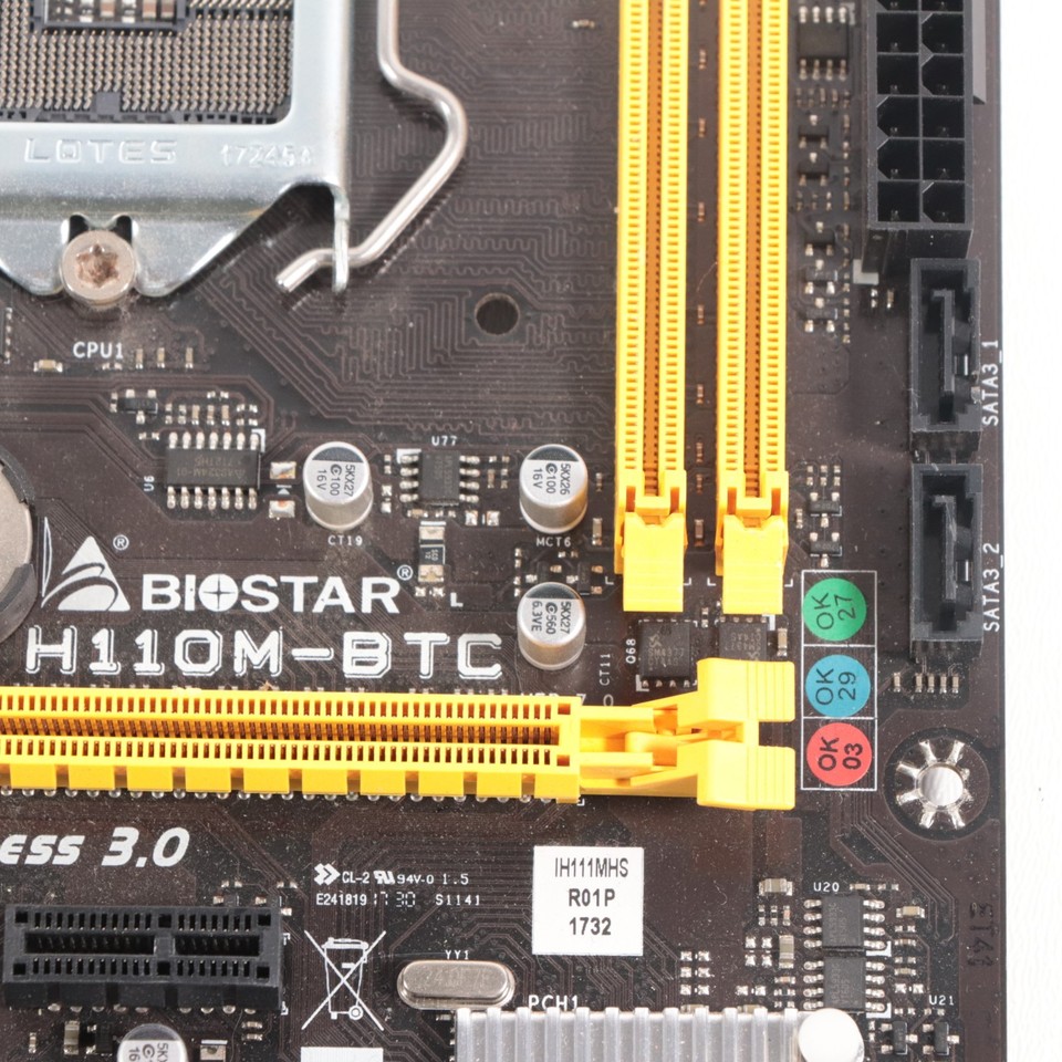 Biostar LGA 1151, Intel H110 Chip Set MicroATX Motherboard H110 M – BTC ...