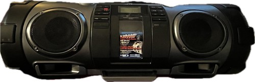 JVC Kaboom Boombox RV-NB70-B CD, FM Radio, Woofer, Guitar Input, Tested ...
