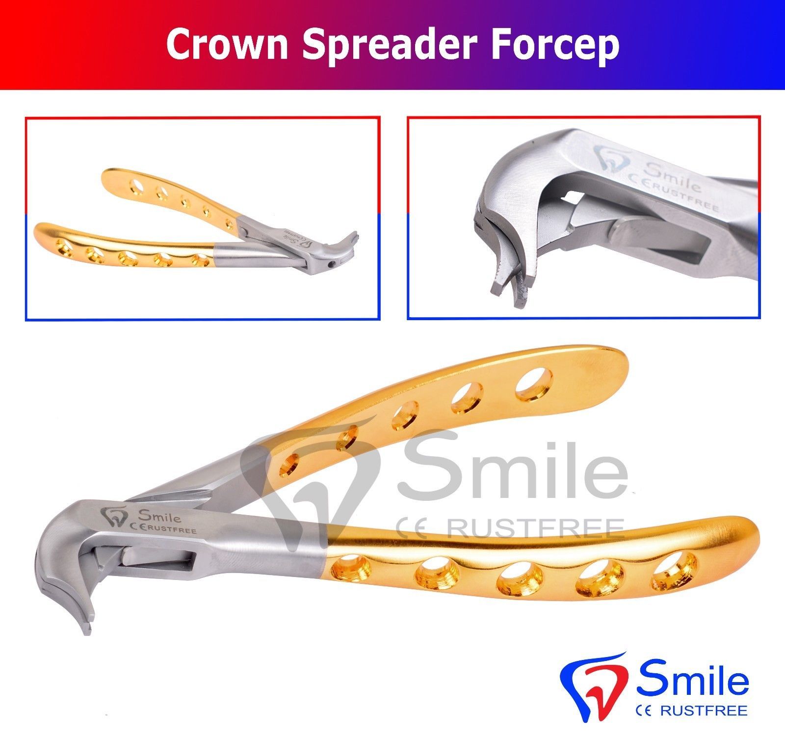 Crown Spreader Remover plier dental teeth Splitter Forceps 5.5" 14cm ...