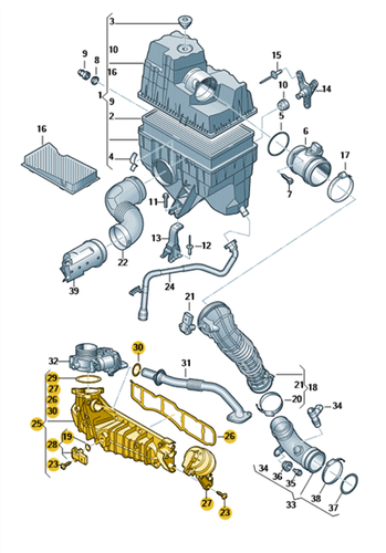 Original Saugrohr Ansaugkrümmer Volkswagen T6 Crafter 04L129709E Neu | eBay