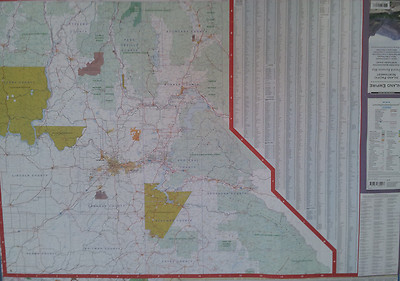Inland Empire 27 x 39 Laminated Wall Map (G) | eBay