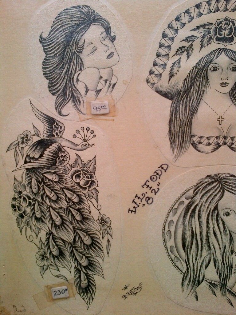 COL TODD TATTOO LEGEND - LARGE VINTAGE ORIGINAL CHOLO STYLE TATTOO ...