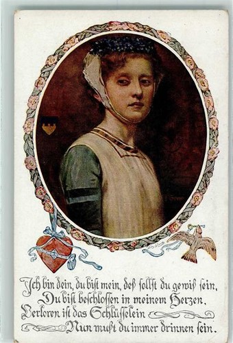 10316993 - sign. Prof. Fritz Greve Altdeutscher Liebesreim AK ...