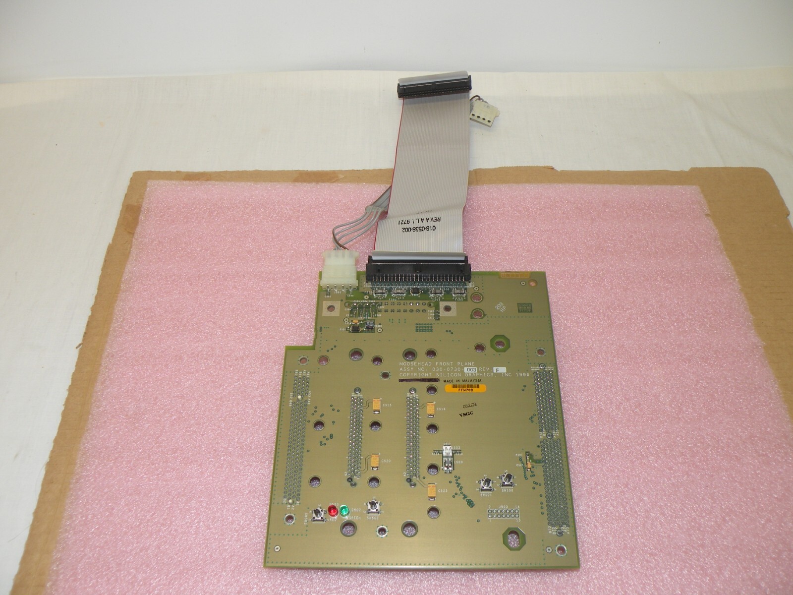 SGI 030-0730-003 MOOSEHEAD FRONT PLANE MODULE & CABLES FOR SGI O2 ...