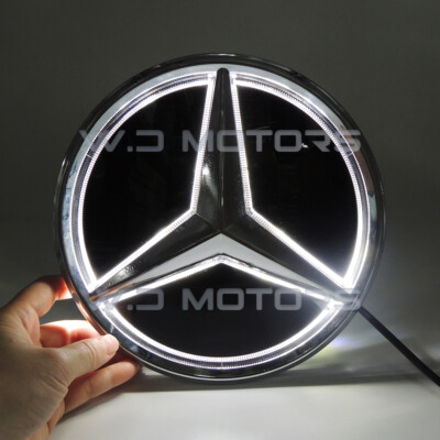 Mirror Led Grill Emblem Logo Star Light For Mercedes-Benz GLS GLC GLE ...