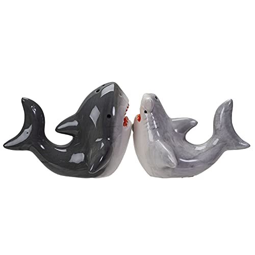 Sharks Ceramic Magnetic Salt and Pepper Shaker Set 3.25 Inch Tall | eBay