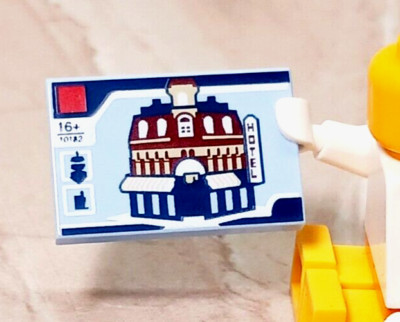 New LEGO Hotel Set Tile Printed LEGO Store Build 2x3 Building City ...