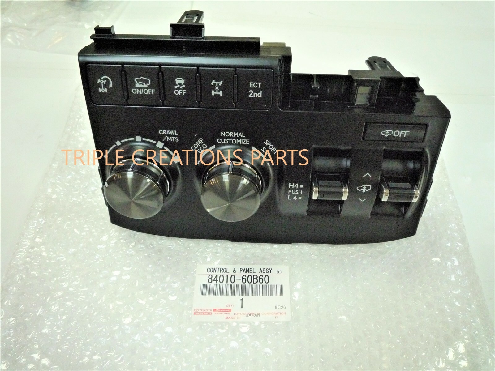 GENUINE Toyota 84010-60B60 CONTROL & PANEL ASSY, INTEGRATION 8401060B60 ...