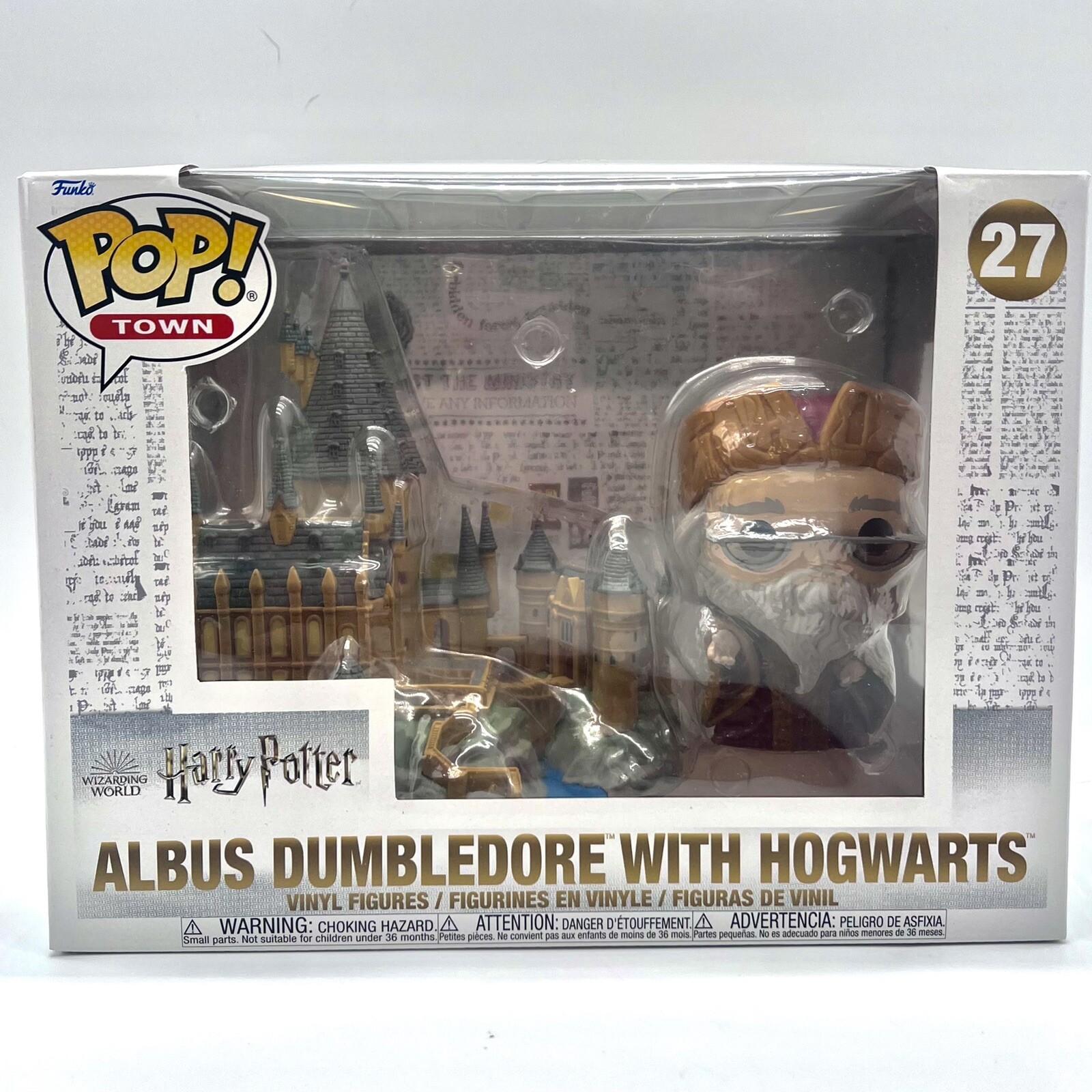 Funko Pop! Town Harry Potter #27 Albus Dumbledore With Hogwarts 20th ...