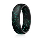 Women Glitter Silicone Rubber Finger Ring Band Wedding Rings Sport Gym ...