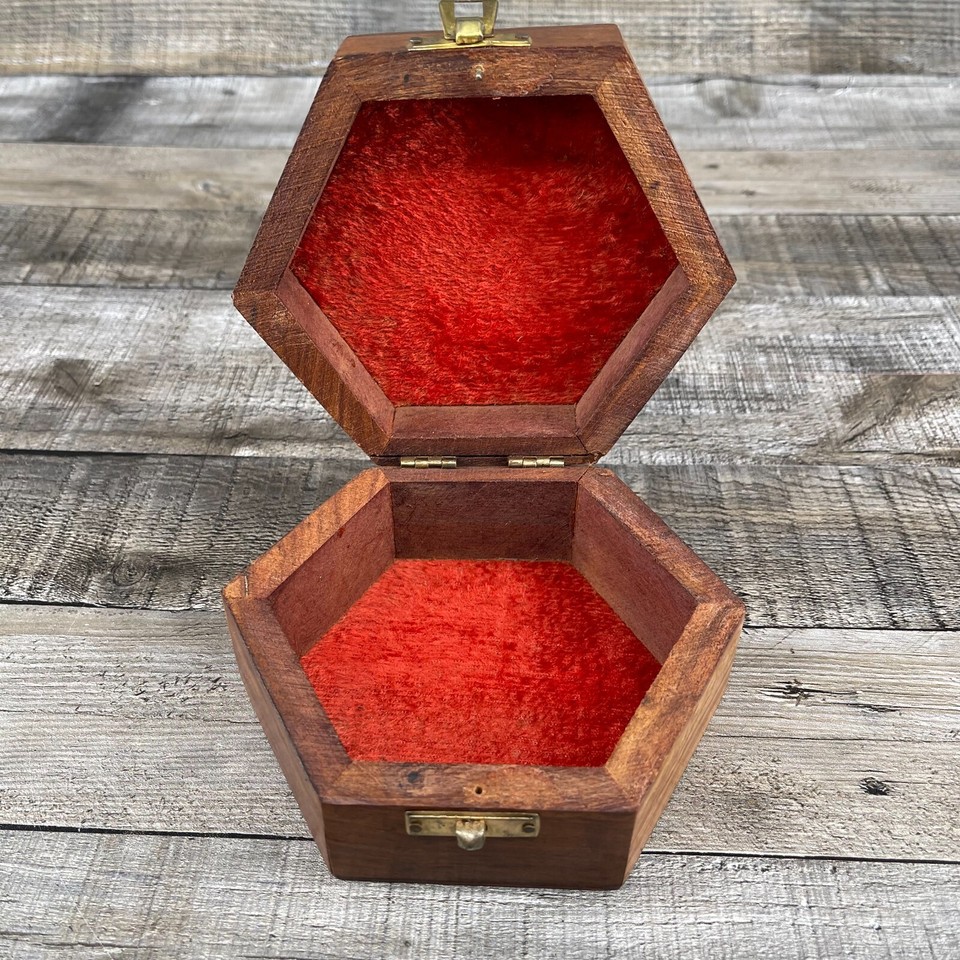 Vintage Box Wooden Jewelry Case Hinge | eBay