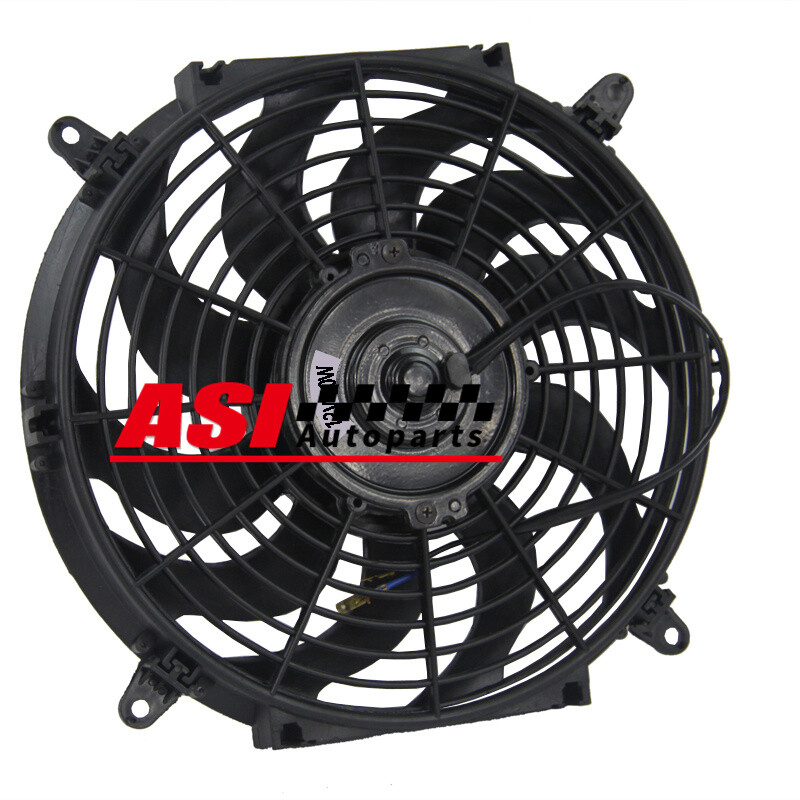 12" 12V 90W Push/Pull Slim Electric Fan Auto Radiator Cooling Universal ...